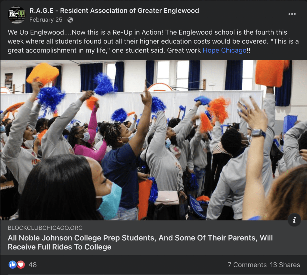 Hope for Johnson College Prep and Englewood - Noble Schools