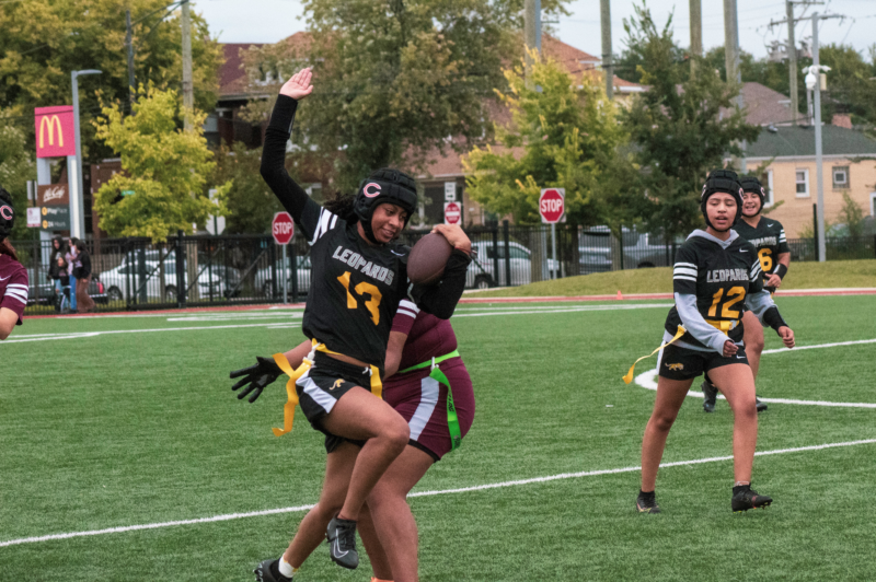 Mansueto Female Athletes Make Their Mark in the End Zone - Noble Schools