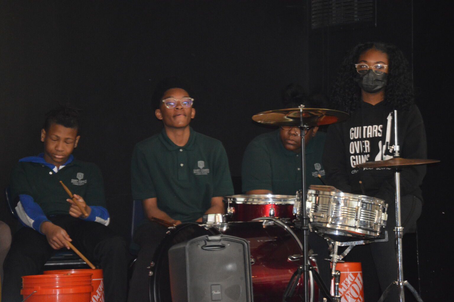Guitars Over Guns Brings Music to Gary Comer Middle School - Noble Schools